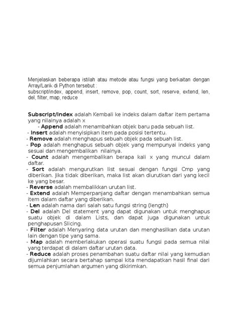 Menjelaskan Beberapa Istilah Atau Metode Atau Fungsi Yang Berkaitan