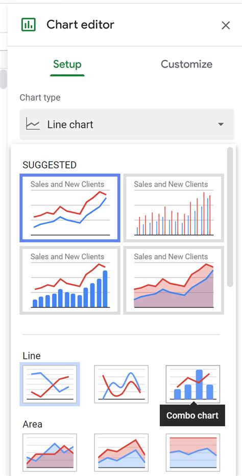 How To Create A Combo Chart In Google Sheets Step By Step Online Tutorials Library List