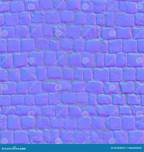 Normal Map Seamless Pattern Of Wall Floor Or Ceiling With Texture