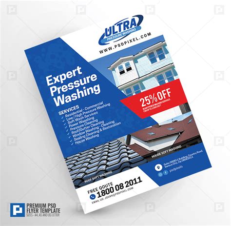 Pressure Washing Promotional Flyer Psdpixel