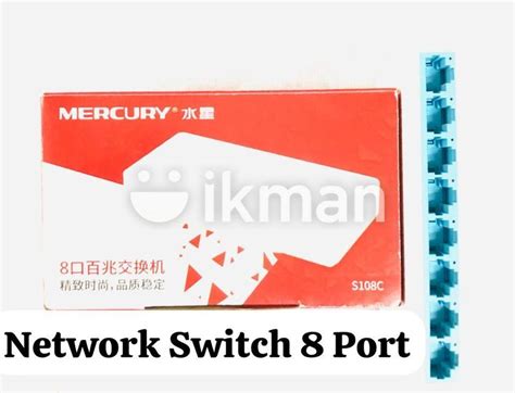 Ethernet Lan Network Switch Rj45 Selector Hub Mercury 8port For Sale