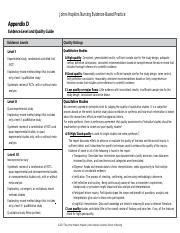 2017 Appendix D Evidence Level And Quality Guide Pdf Johns Hopkins