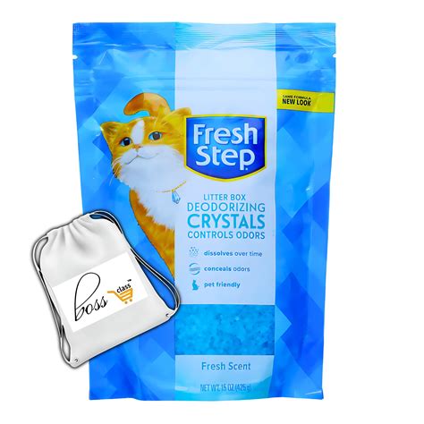 1 Fresh Step Litter Box Deodorizing Blue Crystals 15oz Bag Fresh