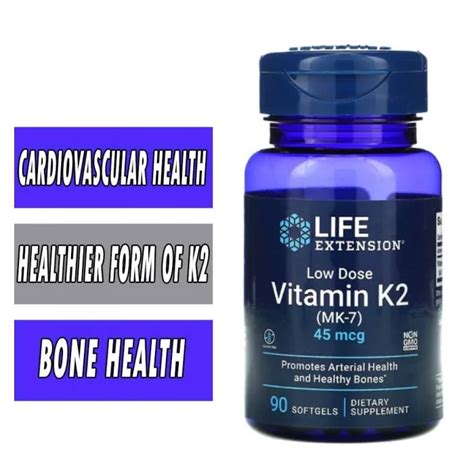 Low Dose Vitamin K2 Life Extension Arterial Health