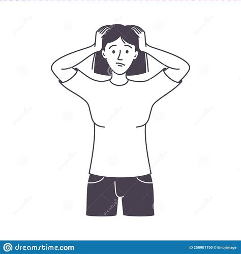 正与挠头问题搏斗的年轻女子谜语矢量图插图 库存例证 插画 包括有 怀疑 失去 字符 困难 半信半疑