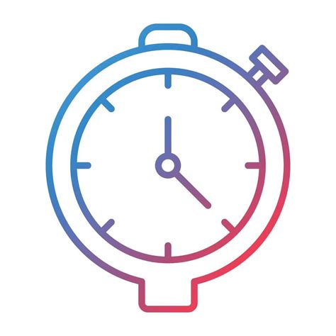 Stopwatch Line Gradient Icon 18716714 Vector Art At Vecteezy