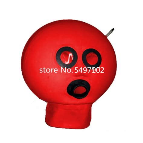 Tout noir XL Capuches en latex sexy masque fétiche complet en latex masque gonflable capuche