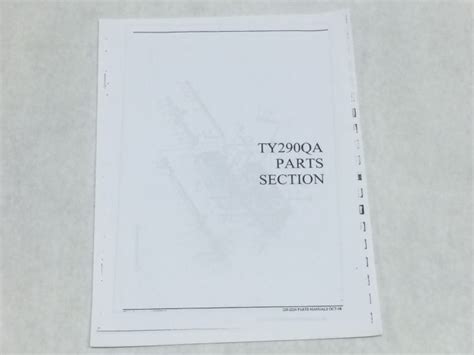 Parts Manual-TY290 Engine