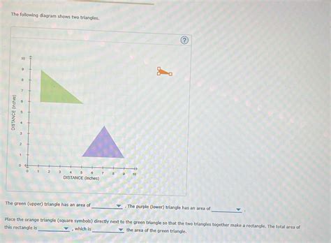 Solved The Following Diagram Shows Two Triangles The Green Upper