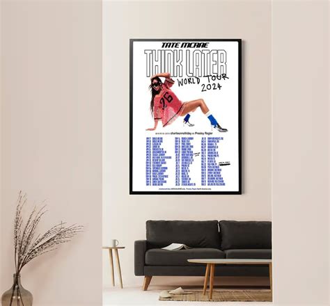 Tate Mcrae Announces New Album Think Later Alongside World Tour Poster Sold By Lovely