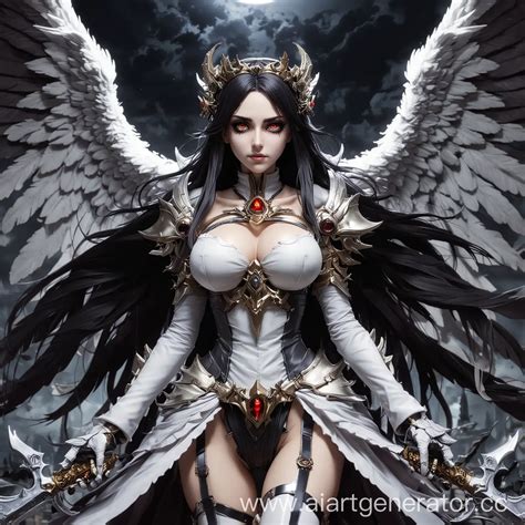 Fantasy Overlord Albedo Character Illustration Ai Art Generator