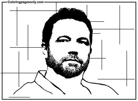Print Ben Affleck Coloring Page Free Printable Coloring Pages