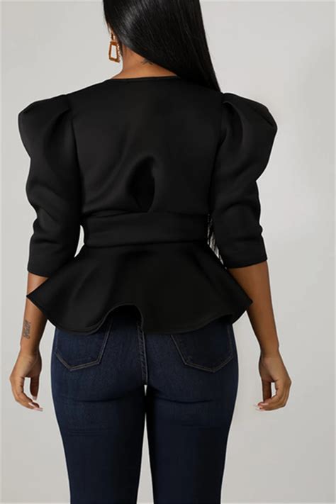 Fashion Sexy Ruffled White Short Sleeve Top