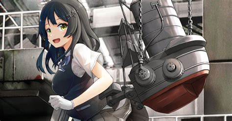 艦隊これくしょん 親潮改二艤装取り外し中（背景の一部にai使用） キョウニックネーム変更のイラスト Pixiv