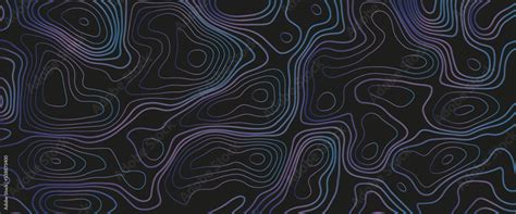 Topographic Multicolored Linear Background Abstraction With Place For Text Map Line Of