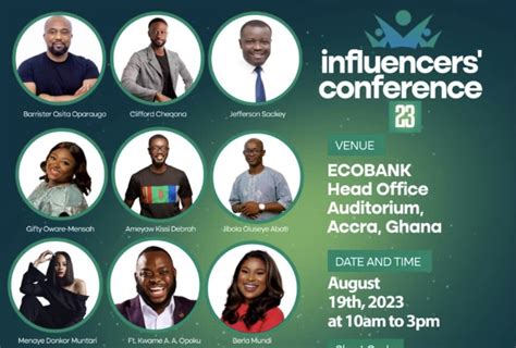 Jefferson Sackey Berla Mundi Others For Influencers Conference 2023 Myjoyonline