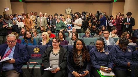 Texas Senate Education Committee Hearing On Senate Bill 2 See Photos
