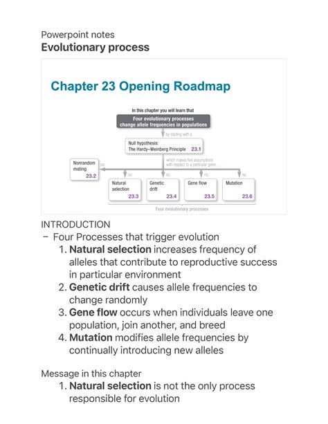 Chapter 23 Powerpoint Notes 2 3 4 1 Powerpoint Notes Evolutionary