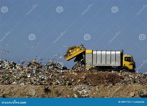 Dumping Trash Stock Image Image Of Rubbish Blue Industry 5891725