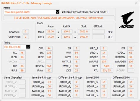 Ddr5 Tuning Gigabyte Und Hwinfo Liefern Informationen Zu Timings [update]