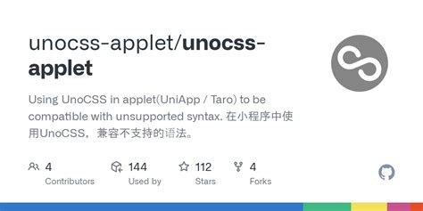 Issues · Unocss Appletunocss Applet · Github