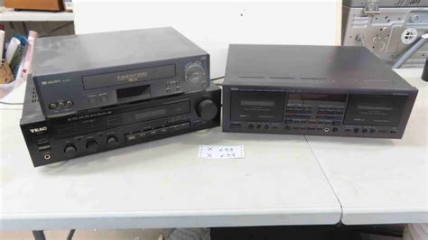 Yamaha Double Cassette Deck Teac Ag 500 Amfm Stereo Receiver Sharp Vhs