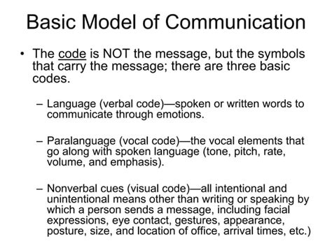 Communication Process Model Ppt