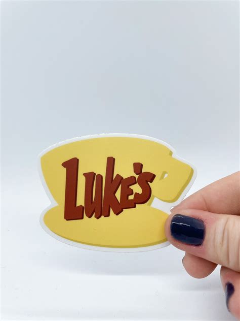 Lukes Diner Mug Gilmore Girls Sticker Etsy