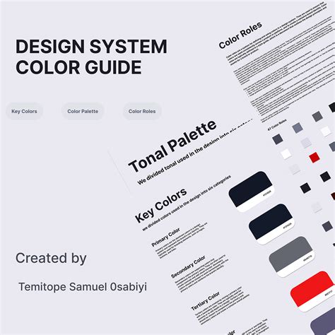 Design System Color Guide On Behance