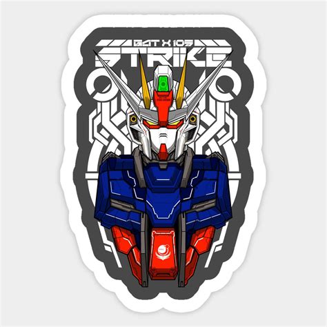 Gat X 105 Strike Gundam Sticker Gundam Strike Gundam Gundam Seed