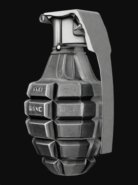Modern Frag Grenade Topological Precision Edge Flow Uv Mapping