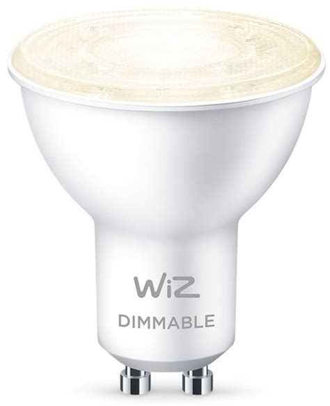 Умная лампа WiZ GU10 4.7W (50W 345Lm) 2700K диммируемая Wi-Fi ...