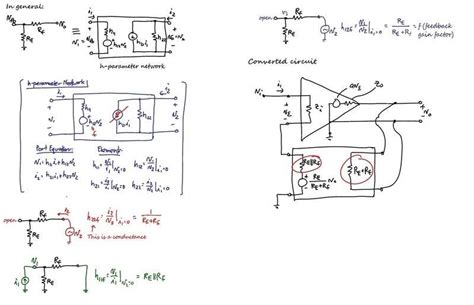 H Parameter Model For Non Inverting Amplifier