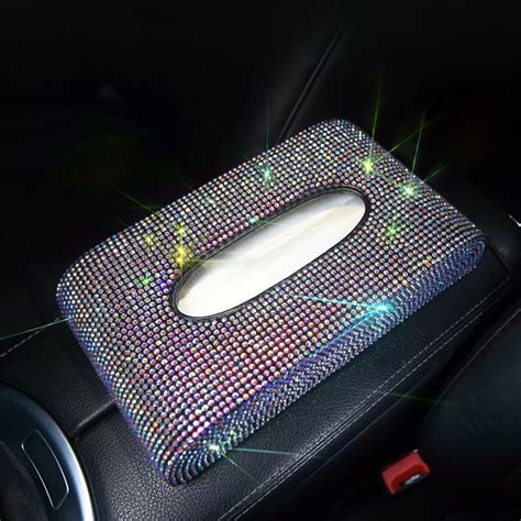 Auto Tissue Box Rhinestone Diamond Auto Tissue Hou Grandado