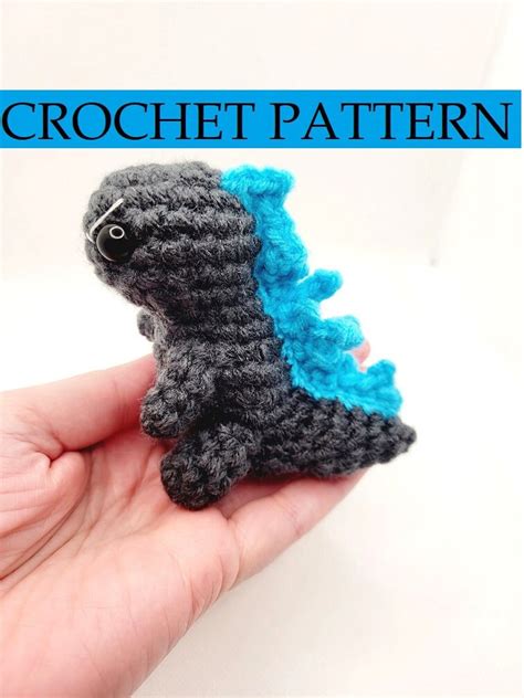 Godzilla Crochet Pattern Pdf Digital Download Etsy