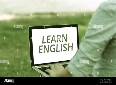 sign displaying learn english concept meaning to train writing and
