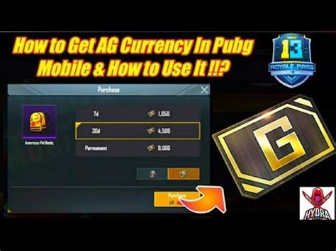 How To Use AG Currency In Pubg Mobile Pubg Mobile AG Currency Use Kaise Kare Techno Amin