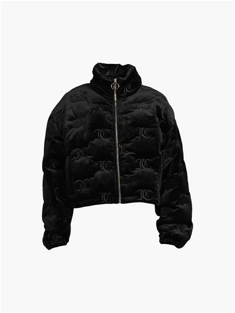 Juicy Couture Madeline Mono Puffa Jacket In Black Lyst Uk