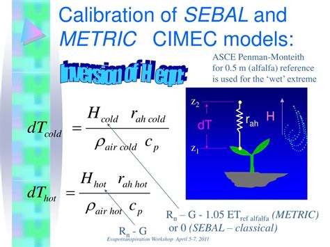 Ppt Metric Sebal Approaches To Regionalized Remote Sensing Of Evapotranspiration Powerpoint