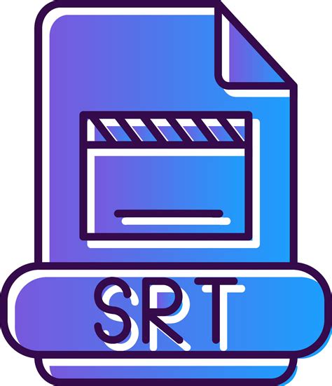 Srt Gradient Filled Icon 42781105 Vector Art At Vecteezy