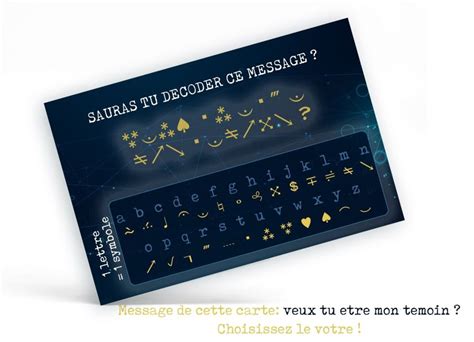 Carte Personnalisable Sauras Tu Décoder Ce Message Nuit