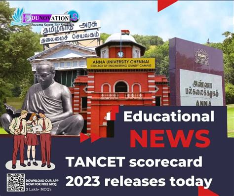 Tancet Scorecard 2023 Releases Today Edunovations