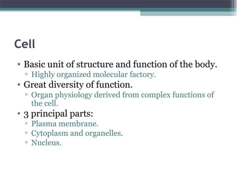 Cell Structure Ppt