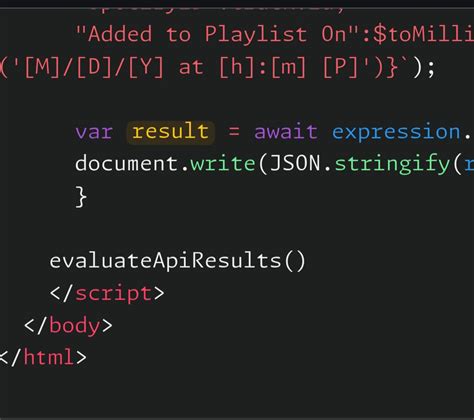 Javascript Parsing Spotify Web Api Results With Jsonata In Ios