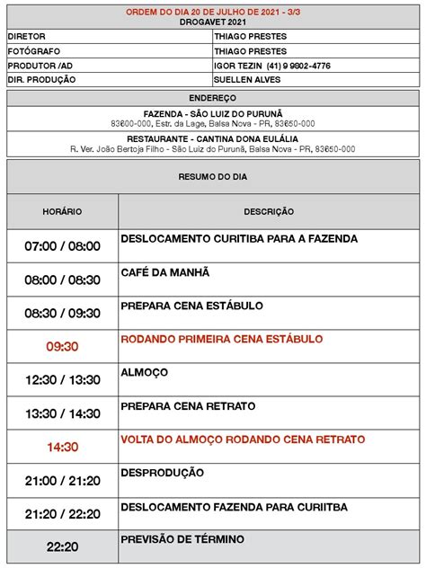 Ordem Do Dia Exemplo 1 Pdf
