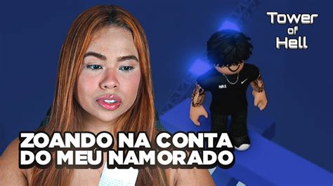 JOGANDO PARKOUR NA CONTA DO MEU NAMORADO NO ROBLOX YouTube