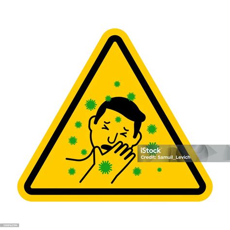 주의 코로나 바이러스 노란색 삼각형 도로 표지판입니다 주의 바이러스 캐리어 바이러스 전염병 0명에 대한 스톡 벡터 아트 및 기타