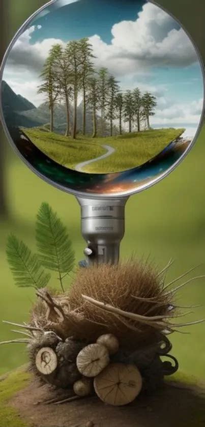 Nature In A Light Bulb Wallpaper Free Download