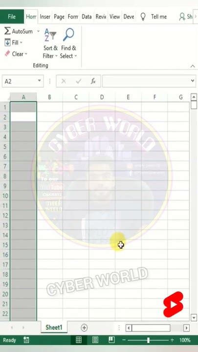 Shorts Automatic Serial Number In Excel Excel Shorts Exceltricks Hacks Excel