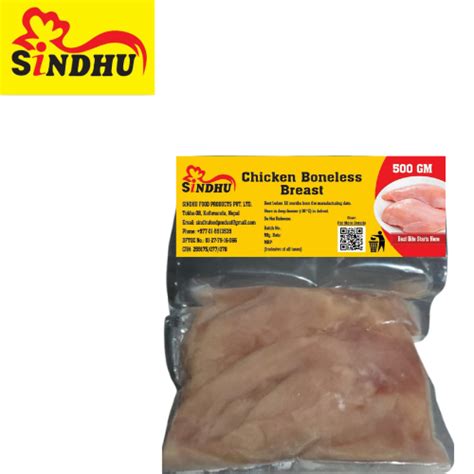 Chicken Boneless Breast 500gm Sindhu Fresh And Frozen Mart